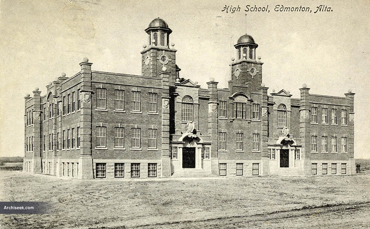1911 - Victoria High School, Edmonton, Alberta - Architecture of ...