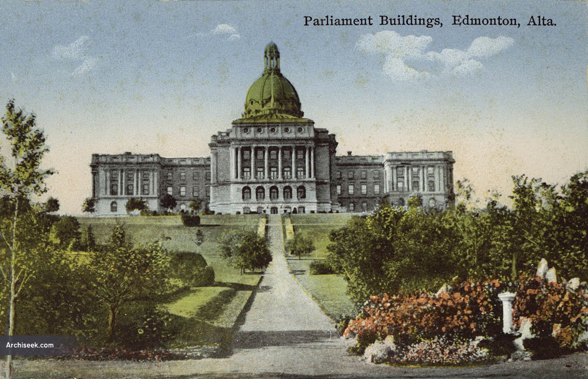 1913 - Alberta Legislature Building, Edmonton, Alberta - Architecture ...