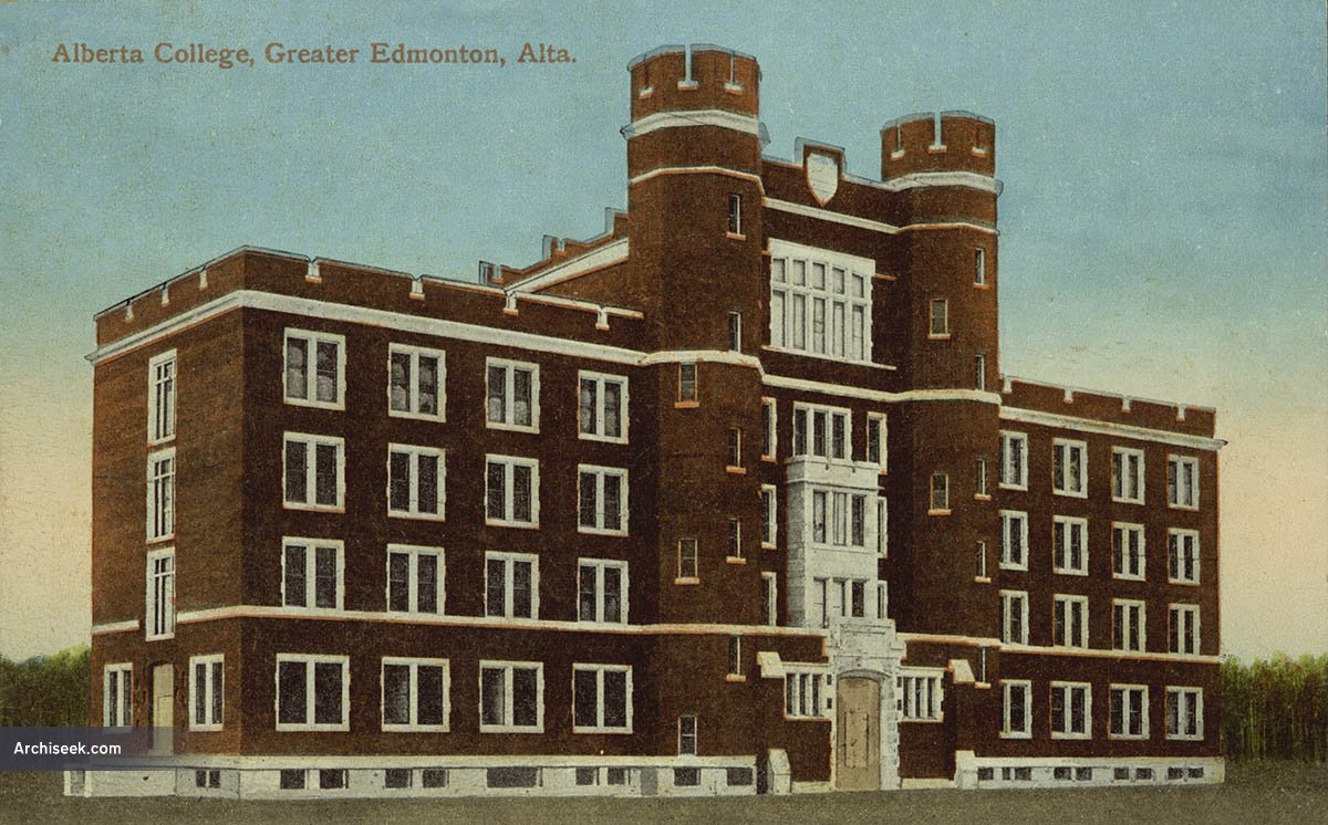 1911 - Old St. Stephen's College, Edmonton, Canada - Architecture of ...