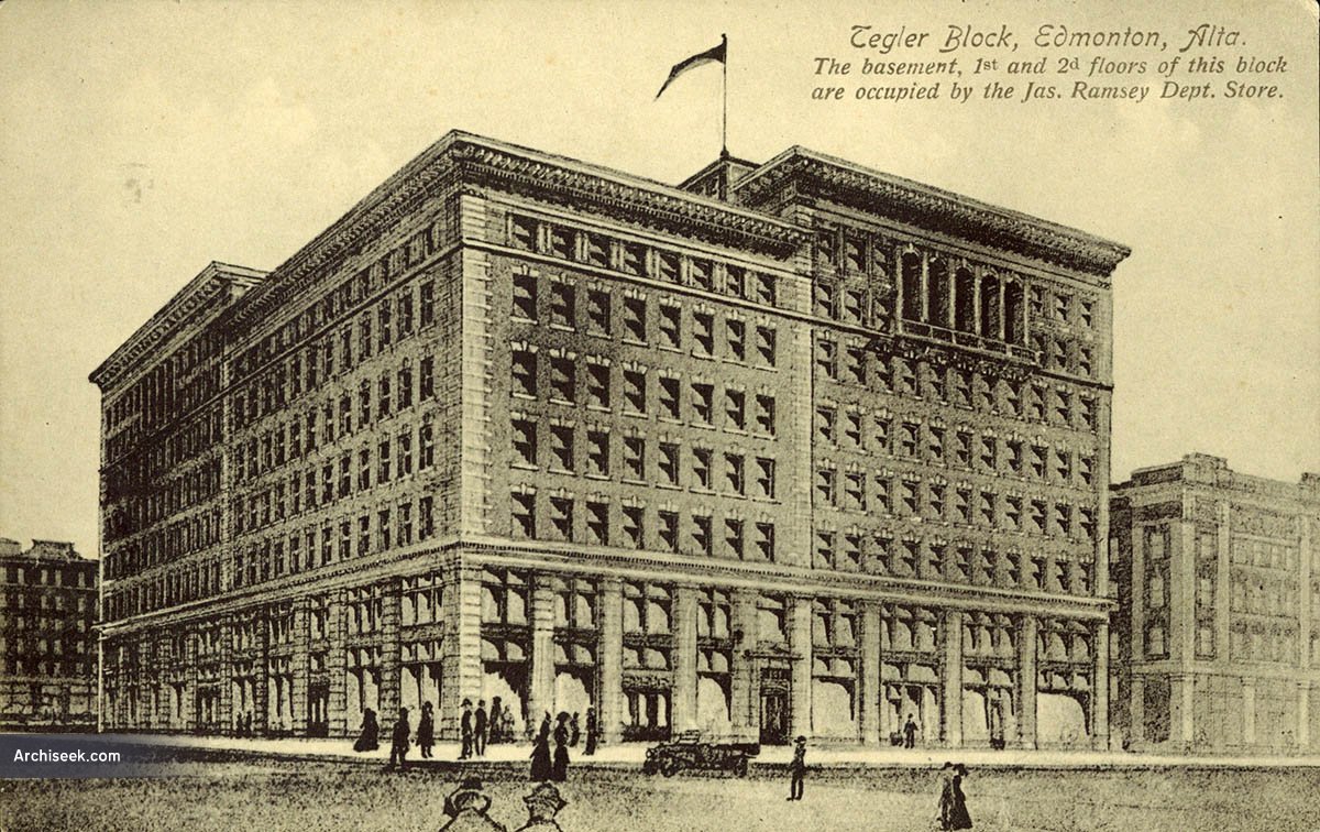 1911 - Tegler Block, Edmonton, Alberta - Architecture of Edmonton ...