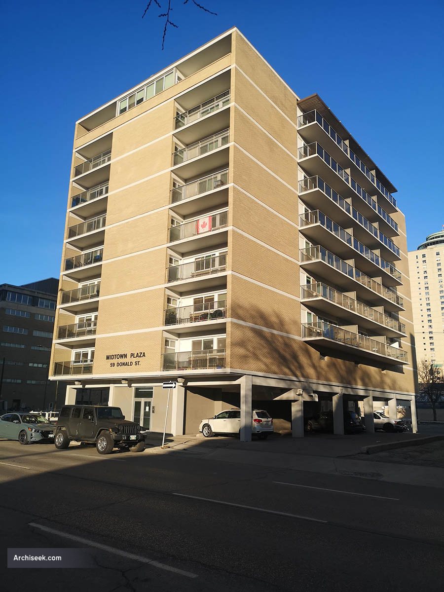 1960 - Midtown Plaza, No.59 Donald St., Winnipeg - Architecture of ...