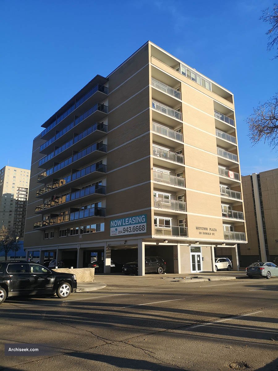 1960 - Midtown Plaza, No.59 Donald St., Winnipeg - Architecture of ...