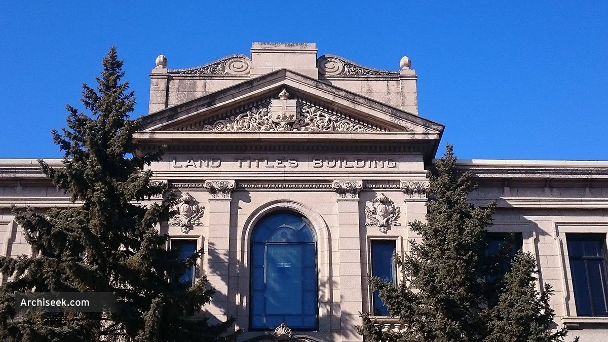 1903 - Land Titles Building, Winnipeg, Manitoba - Architecture of ...