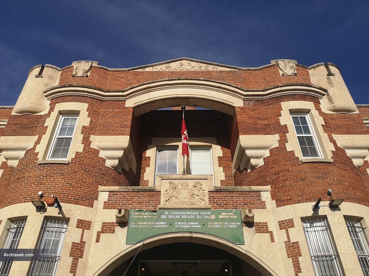 1914 - Minto Armoury, St. Matthews Avenue, Winnipeg - Architecture of ...