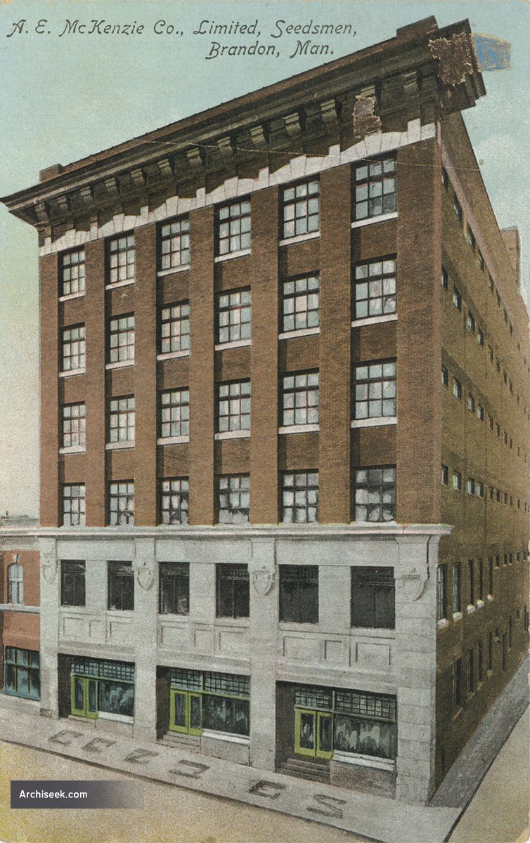 1910 - A.E. McKenzie Company Building, Brandon, Manitoba - Architecture ...