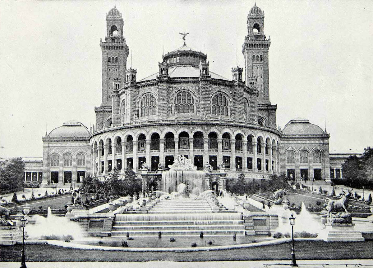 1878 - Trocadéro Palace, Paris, France - Architecture of Paris ...