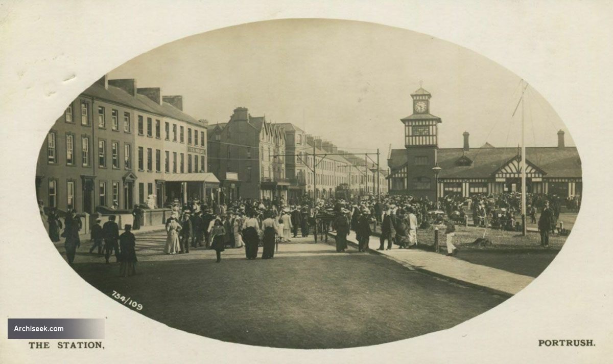 1893 - Portrush Railway Station, Co. Antrim - Architecture of Antrim ...