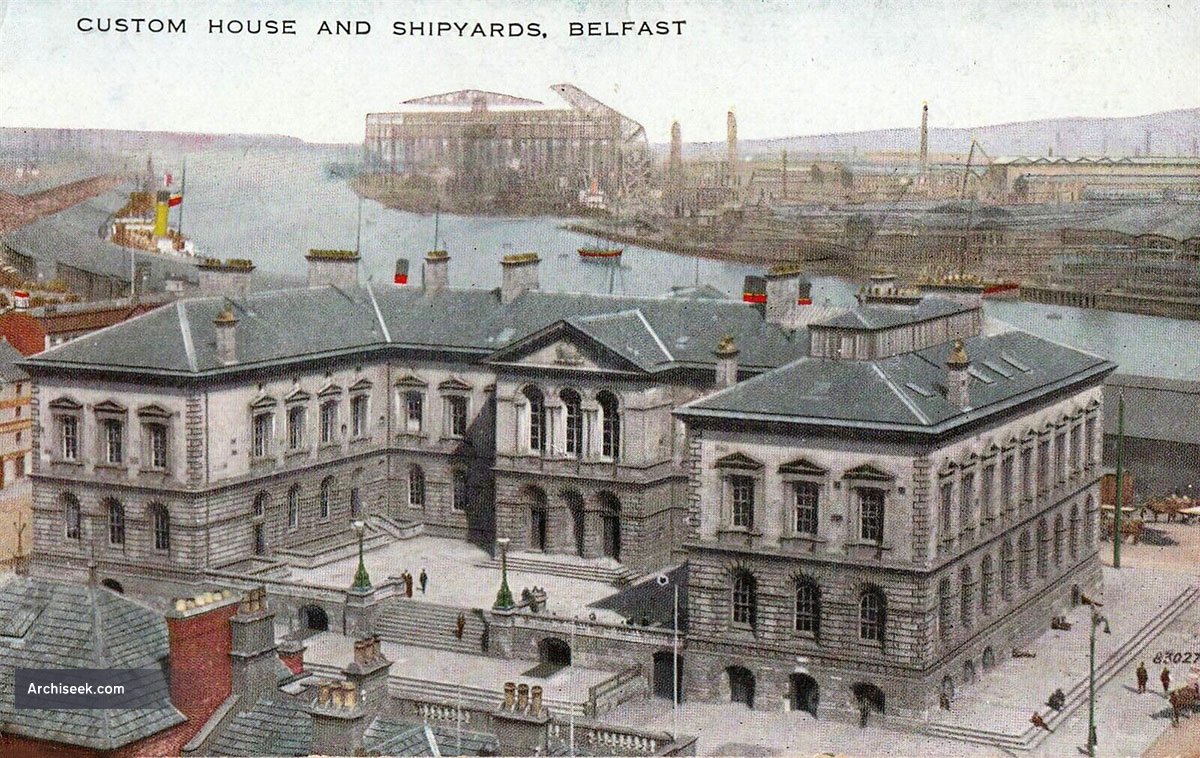 1857 - Custom House, Belfast - Architecture of Belfast - Archiseek.com