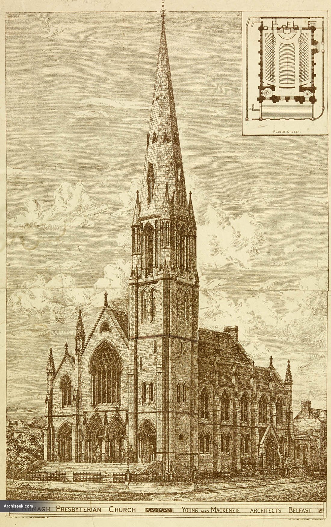 1878 - Presbyterian Church, Armagh, Co. Armagh - Architecture of Armagh ...