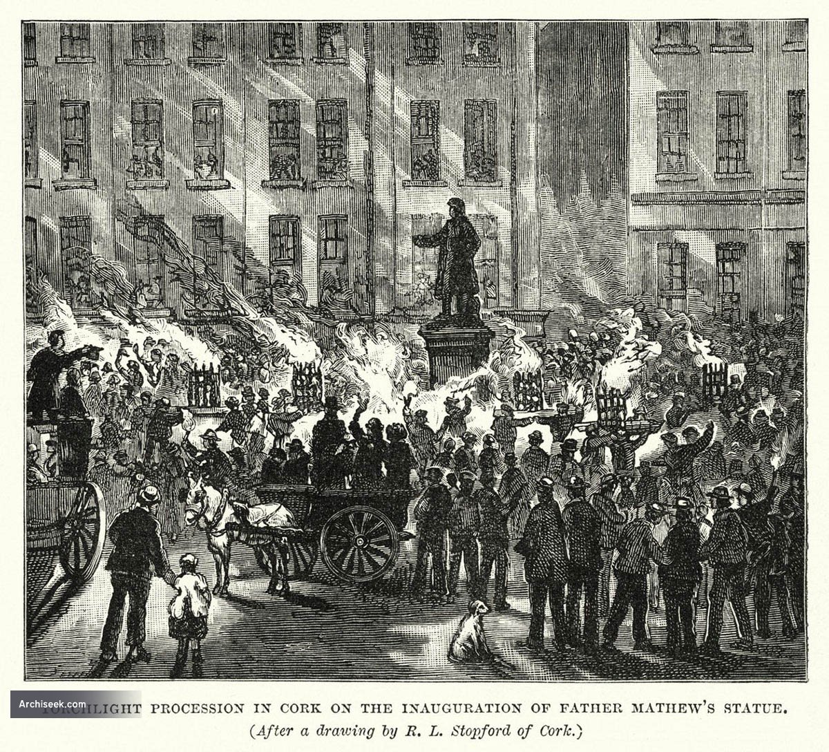 1864 - Father Mathew Statue, St. Patrick's Street, Cork - Architecture ...