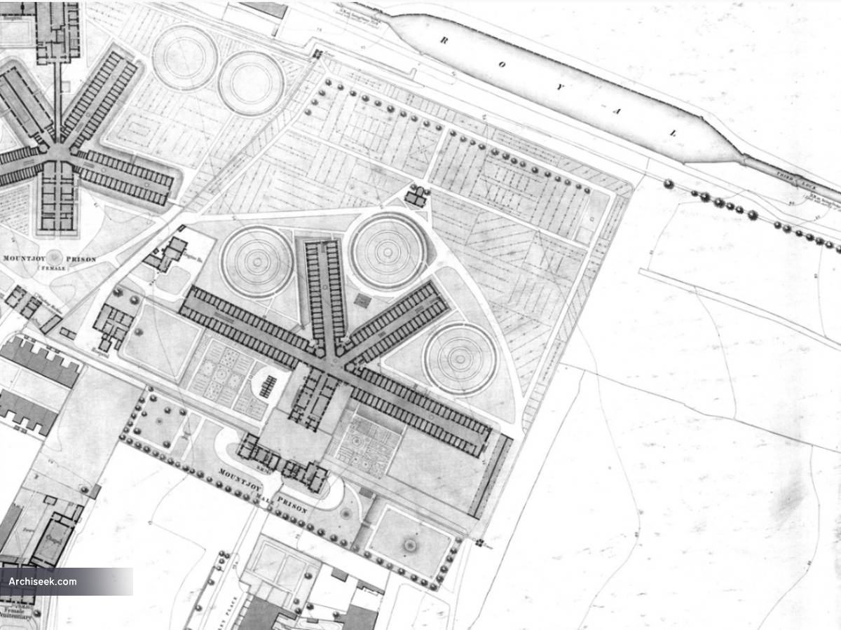 1850 - Mountjoy Prison, North Circular Road, Dublin - Architecture of ...