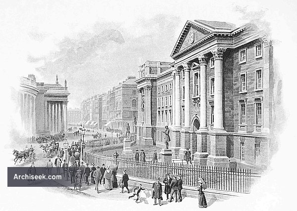 1759 - West Front, Trinity College Dublin - Architecture of Dublin City ...