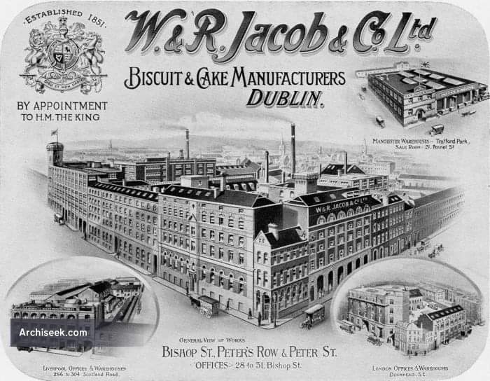 1853 - W. & R. Jacob & Co. Biscuit Factory, Bishop Street, Dublin ...