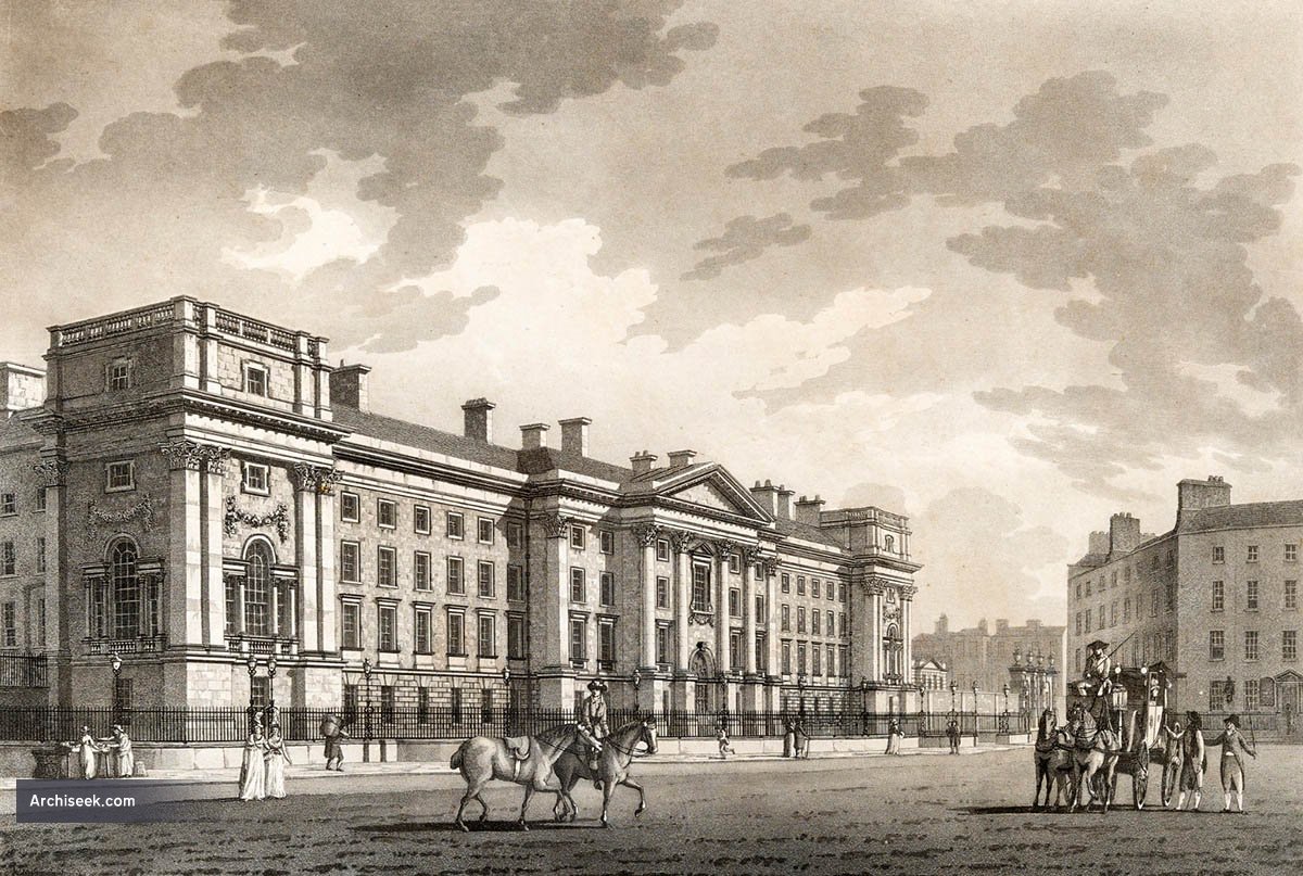 1759 - West Front, Trinity College Dublin - Architecture of Dublin City ...