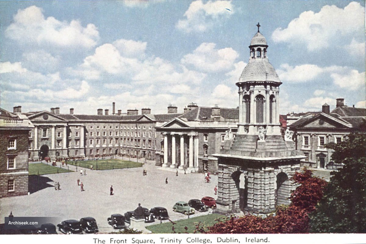 1759 - West Front, Trinity College Dublin - Architecture of Dublin City ...