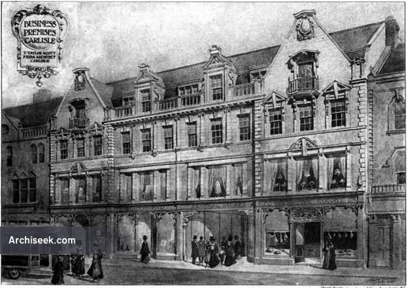 1906 - Business Premises, Carlisle, Cumbria - Architecture of Cumbria ...
