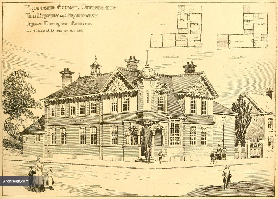 1901 - Design for Council Offices, Frodingham, Lincolnshire ...