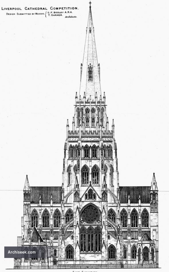 1886 - Second placed design for Liverpool Cathedral - Architecture of ...