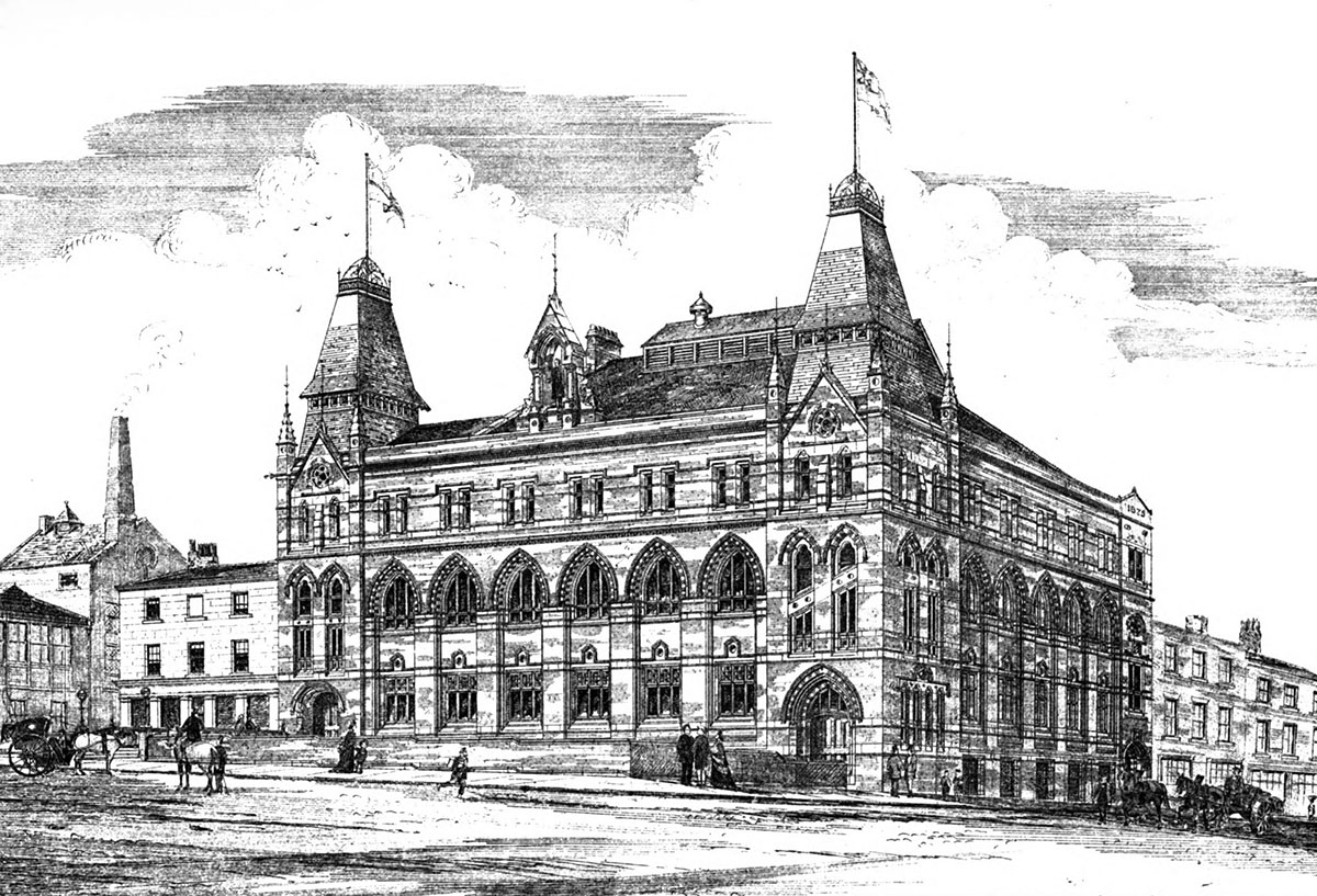 1875 - New League Hall, St. Anne's Street, Liverpool, Lancashire ...