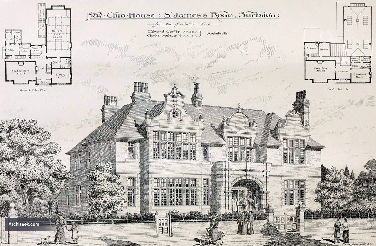 1899 - The Surbiton Club, Surbiton, Surrey - Architecture of Surrey ...