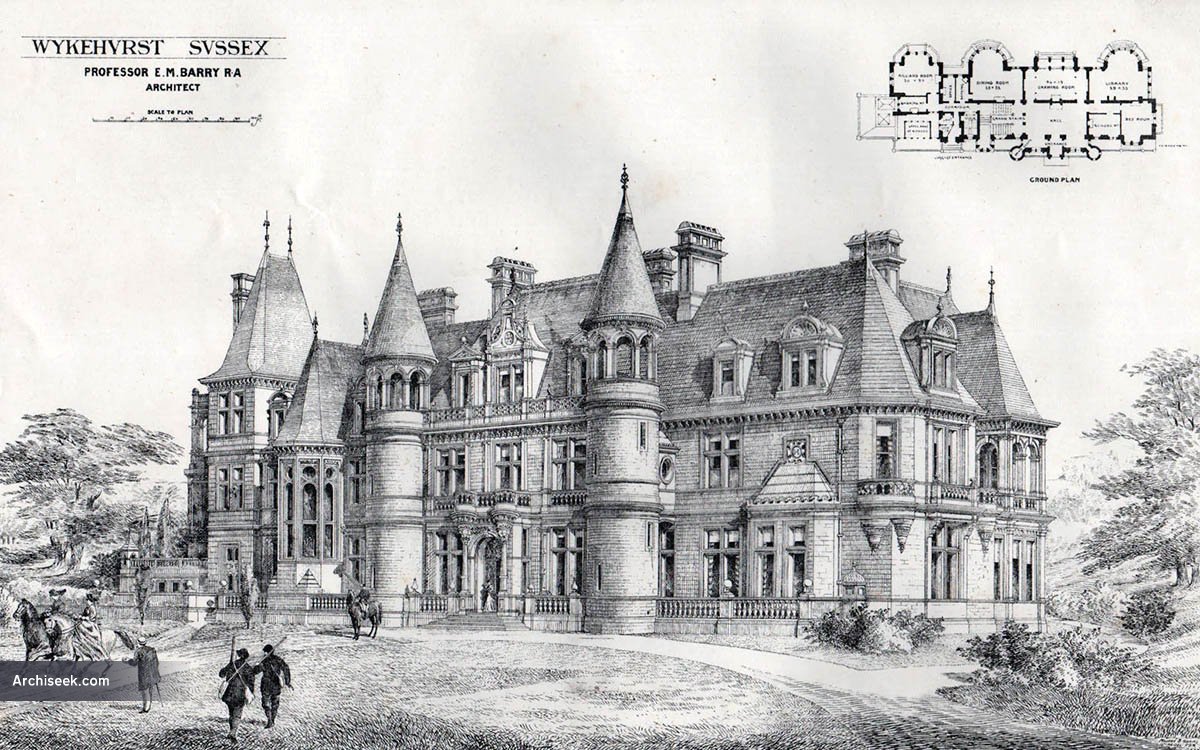 1875 - Wykehurst Place, Bolney, Sussex - Architecture of Sussex ...