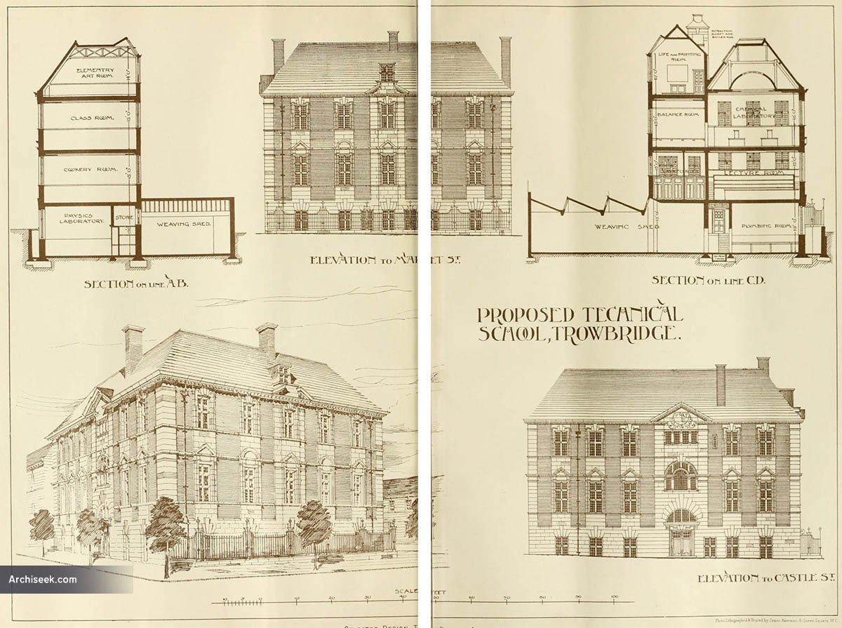 1898 - Technical School, Trowbridge, Wiltshire - Architecture of ...