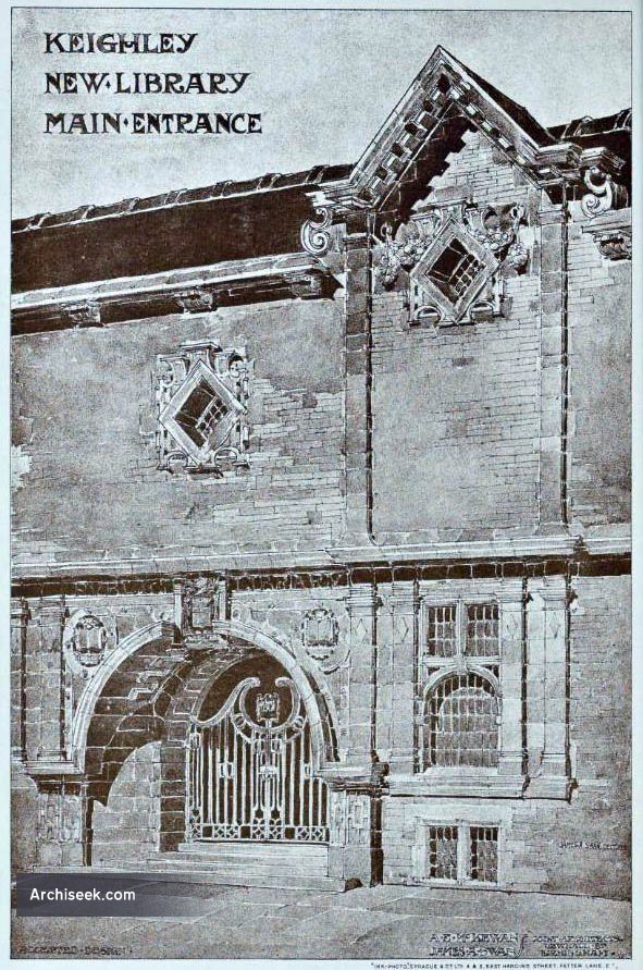 1904 - Carnegie Library, Keighley, Yorkshire - Architecture of ...