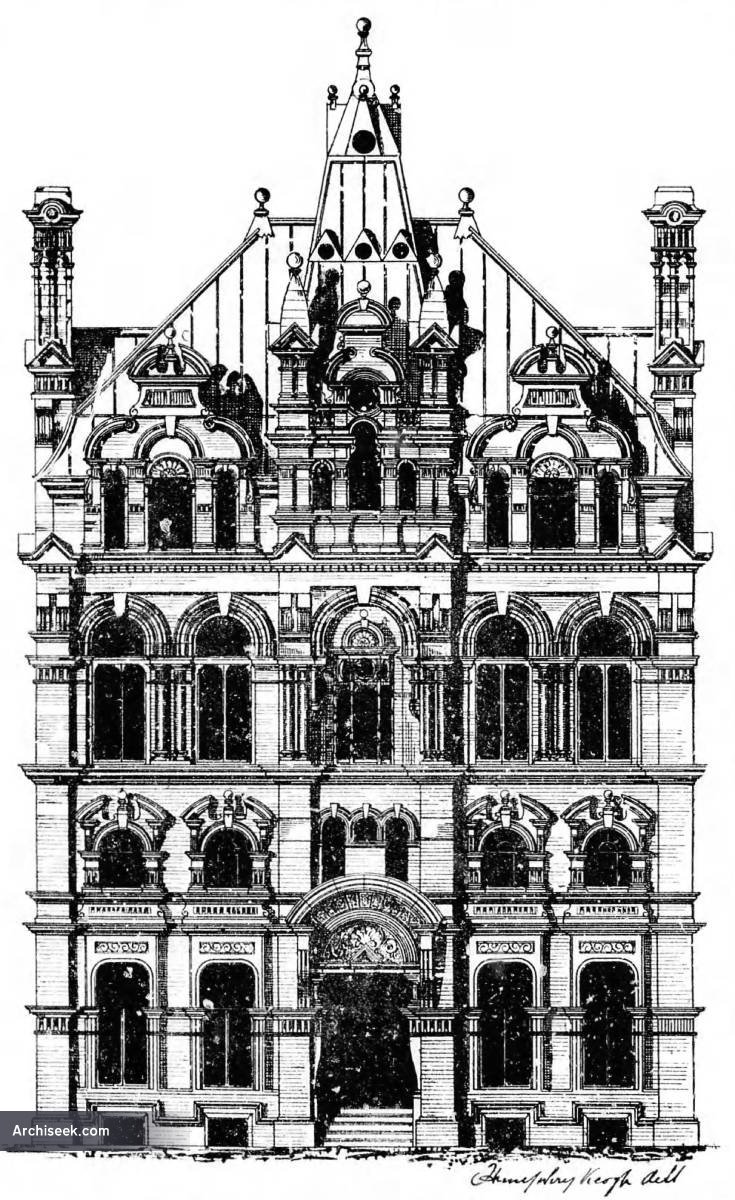 1880 – Cardiff Free Library & School of Art, Wales - Unbuilt Wales ...