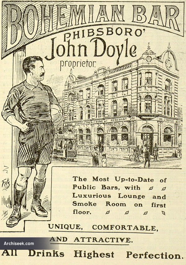 1907 – Bohemian Bar, Doyle’s Corner, Phibsborough, Dublin | Archiseek.com