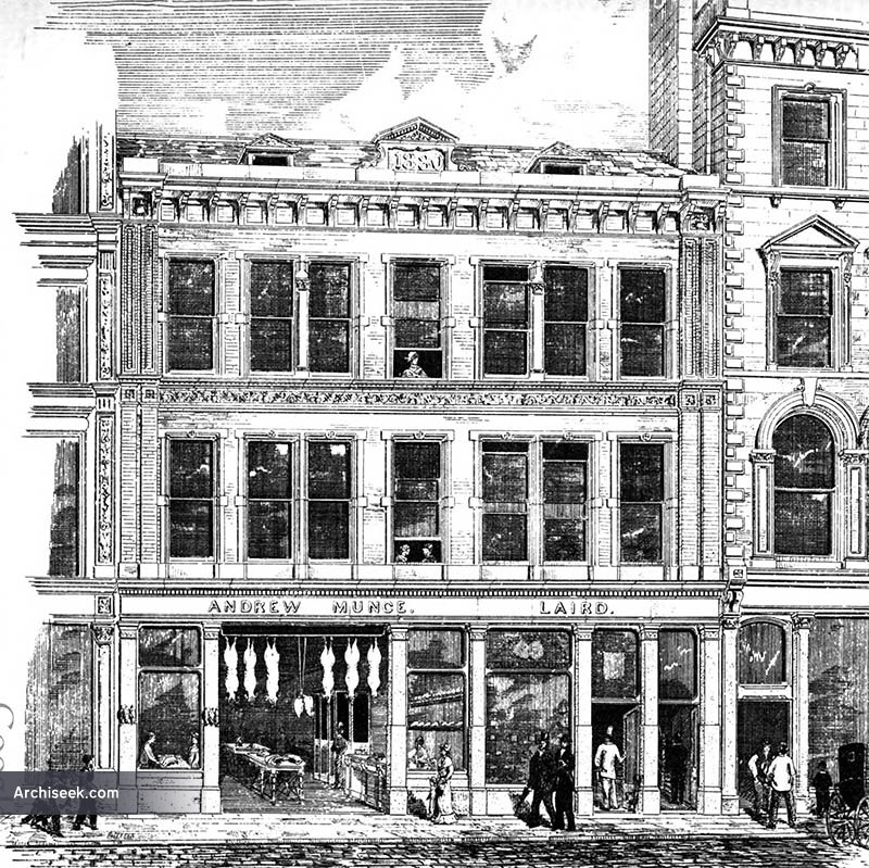 1881 – Munce’s, 11-17 Cornmarket, Belfast | Archiseek.com