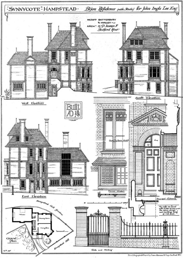1877 - "Sunnycote", Hampstead, London - Architecture of London ...