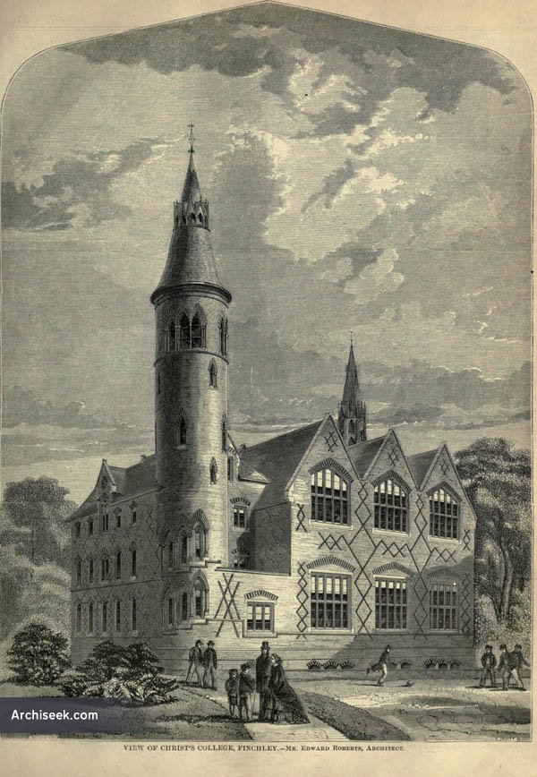 1860 - Christ's College, Hendon Lane, Finchley, London - Architecture ...