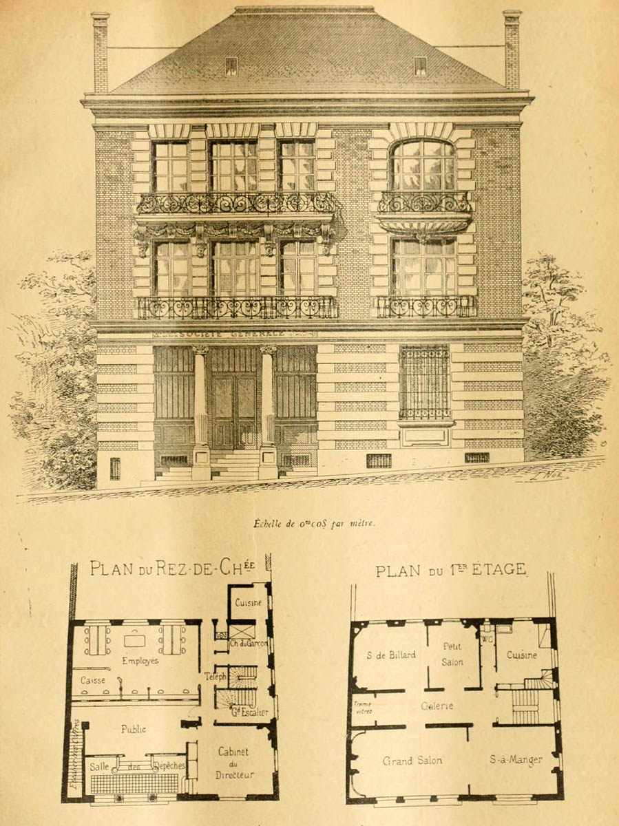 1898 - Banque Societe Generale, St. Quentin, France - Architecture of ...