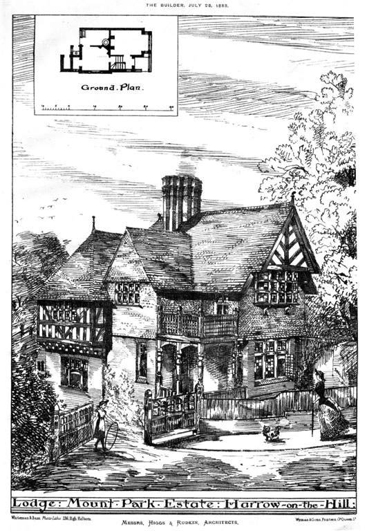 1883 - Lodge, Mount Park Estate, Harrow on the Hill, London ...