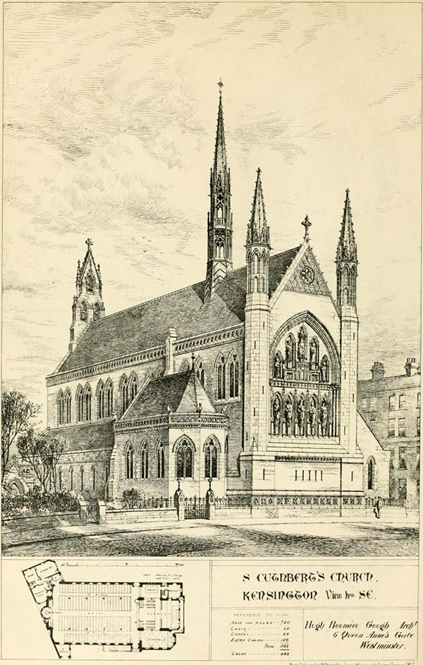 1887 - St. Cuthbert's Church, Kensington, London - Architecture of ...