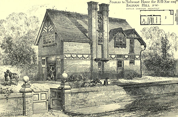 1881 - Stables, Balham Hill, London - Architecture of London ...