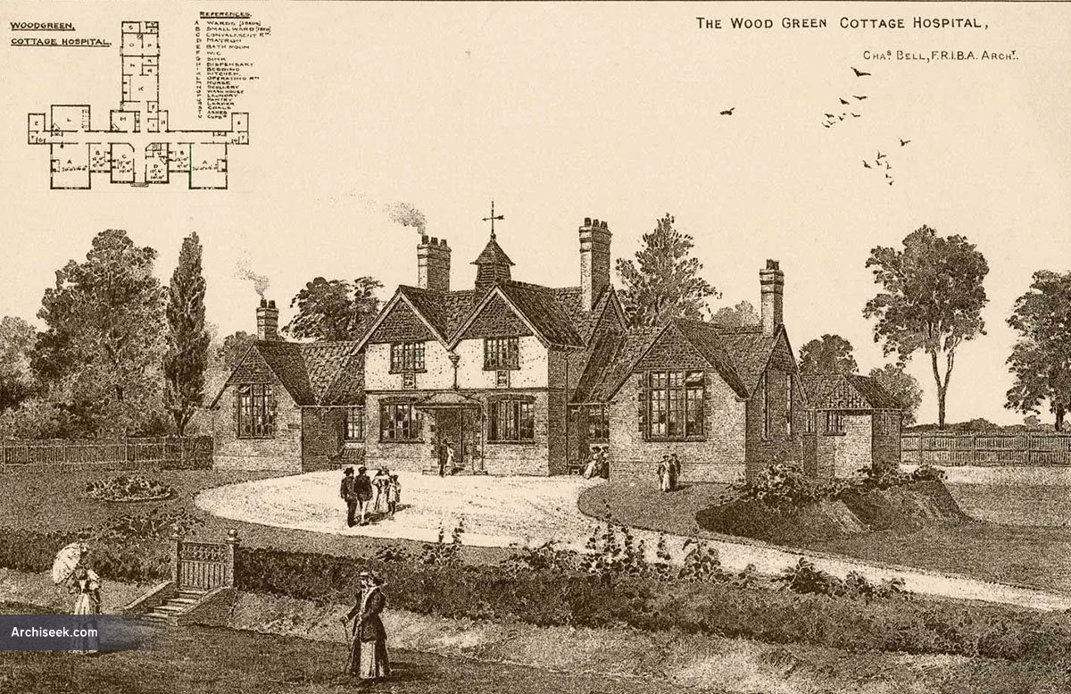 1895 - Cottage Hospital, Woodgreen, London - Lost Buildings of England ...