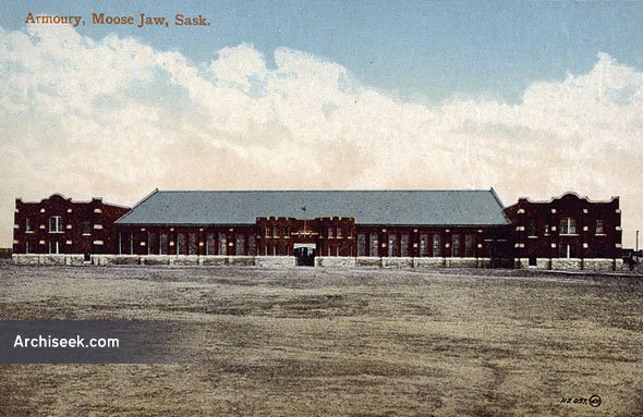 1928 – LCol D.V. Currie VC Armoury, Moose Jaw, Saskatchewan | Archiseek.com