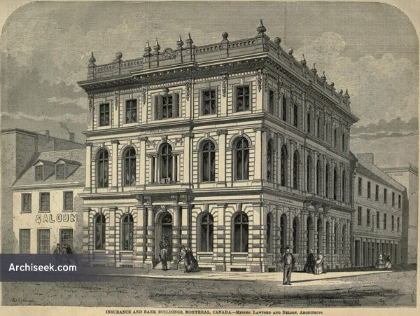 1860 – Liverpool and London Insurance Company, Montreal, Canada ...