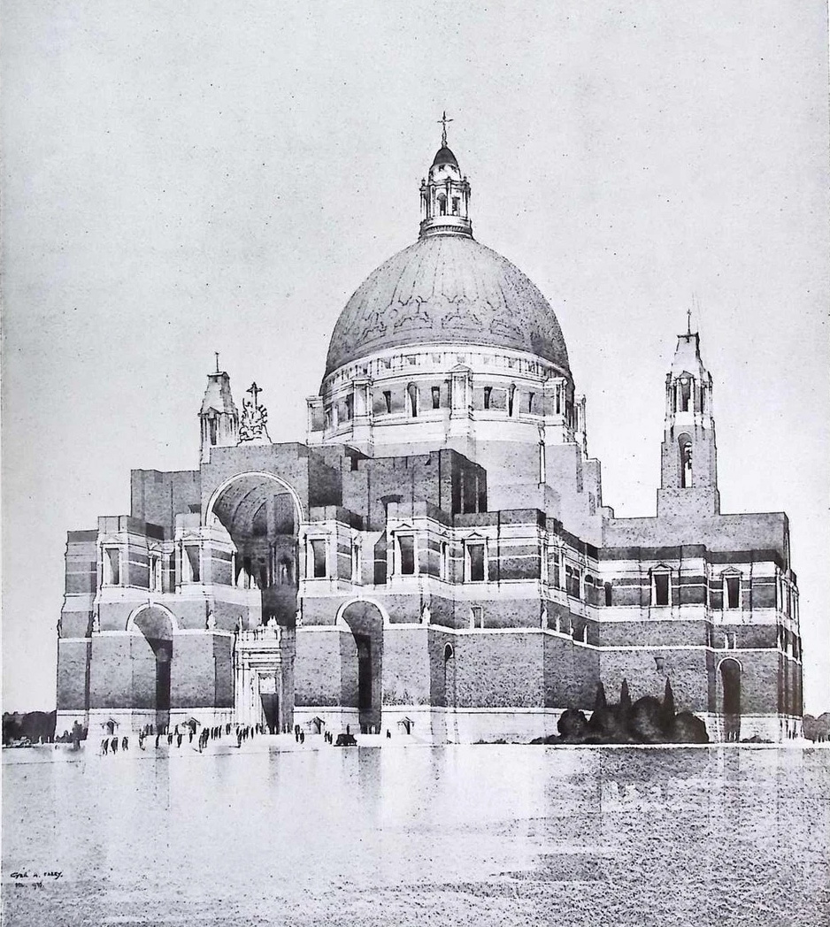1930 - Lutyens' design for Roman Catholic Cathedral, Liverpool ...