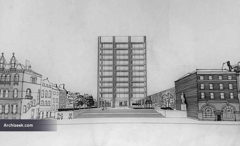 1967 – Design for Central Bank, Dublin | Archiseek.com