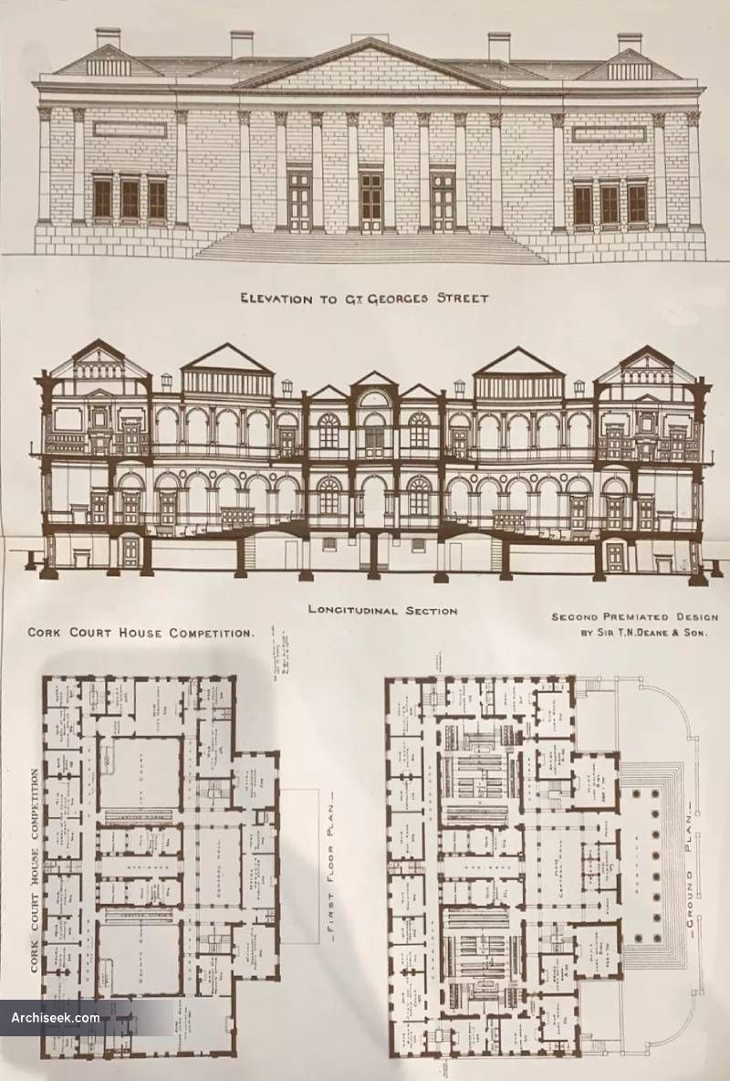 1891 – Second Placed Design for Cork Court House | Architecture ...