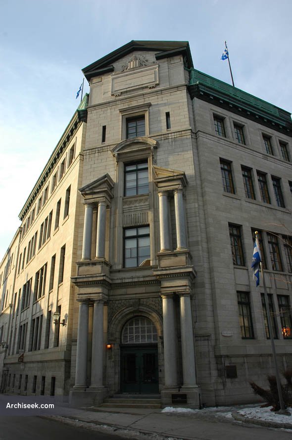 1916 – L’édifice Jean-Baptiste-De La Salle, Quebec City, Quebec ...