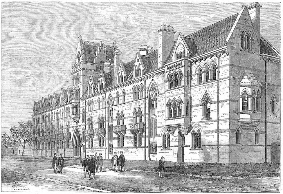 1865 - Meadow Building, Christ Church College, Oxford - Architecture of ...