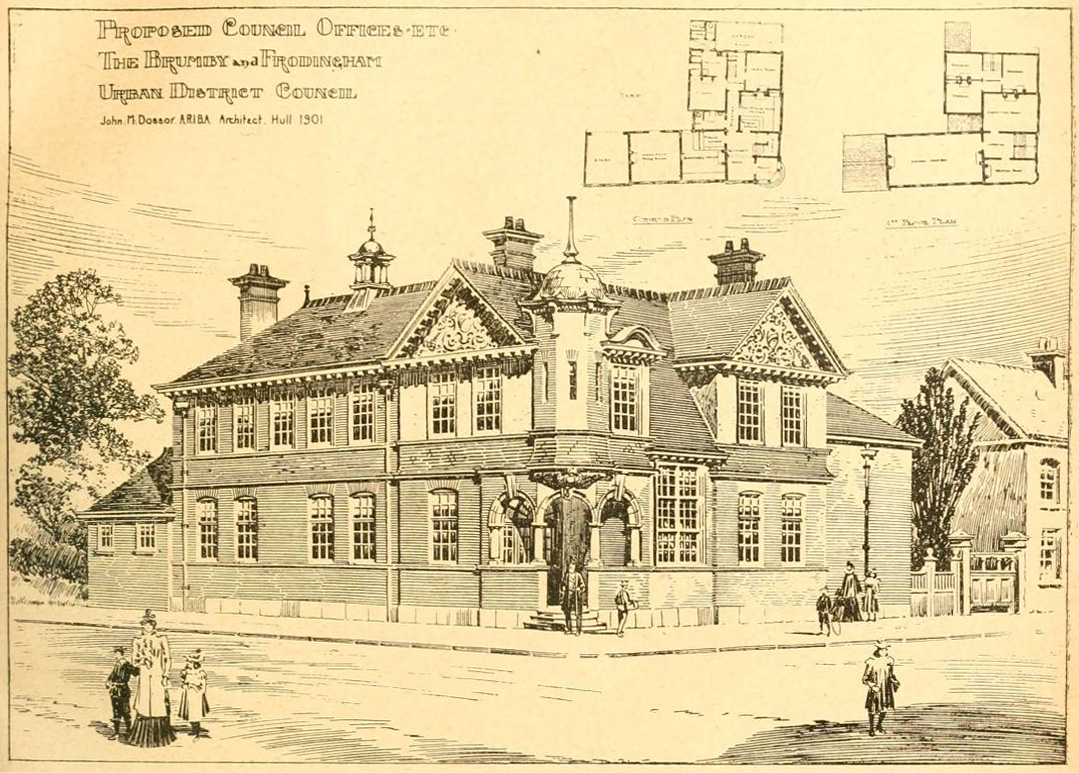 1901 – Design for Council Offices, Frodingham, Lincolnshire | Archiseek.com