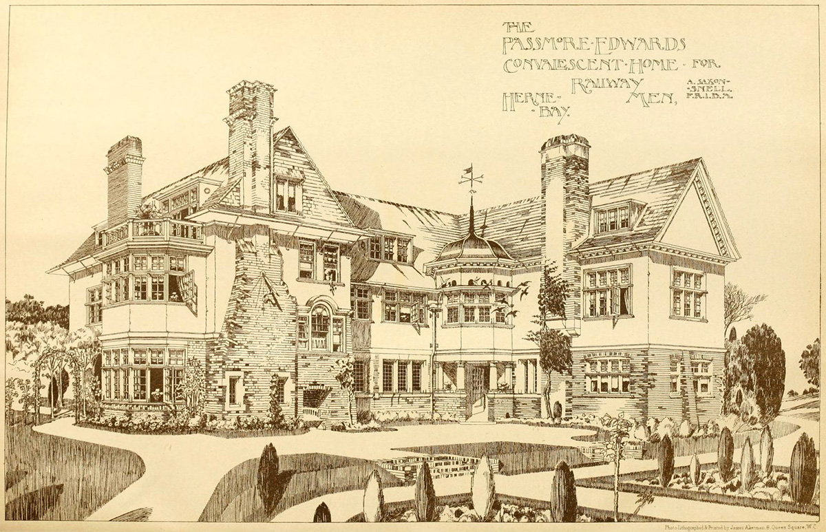 1901 – Passmore Edwards Convalescent Home for Railway Men, Herne Bay ...