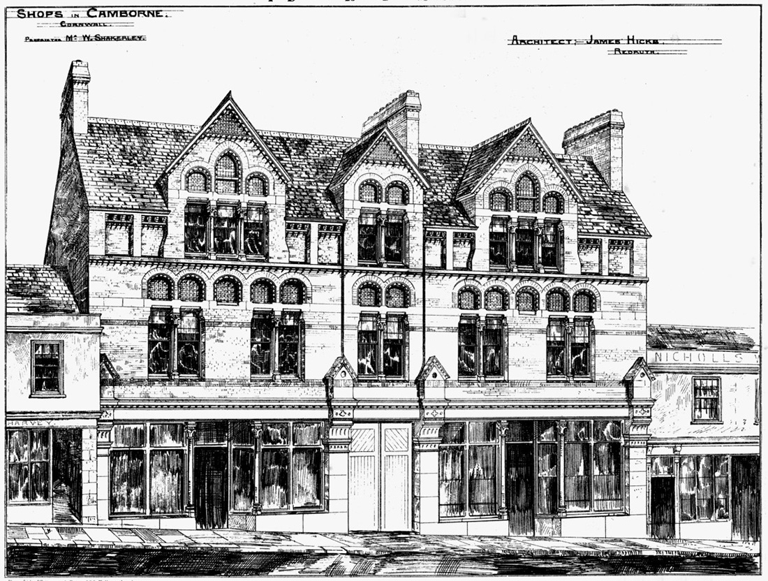 1872 – Shops in Camborne, Cornwall | Archiseek.com