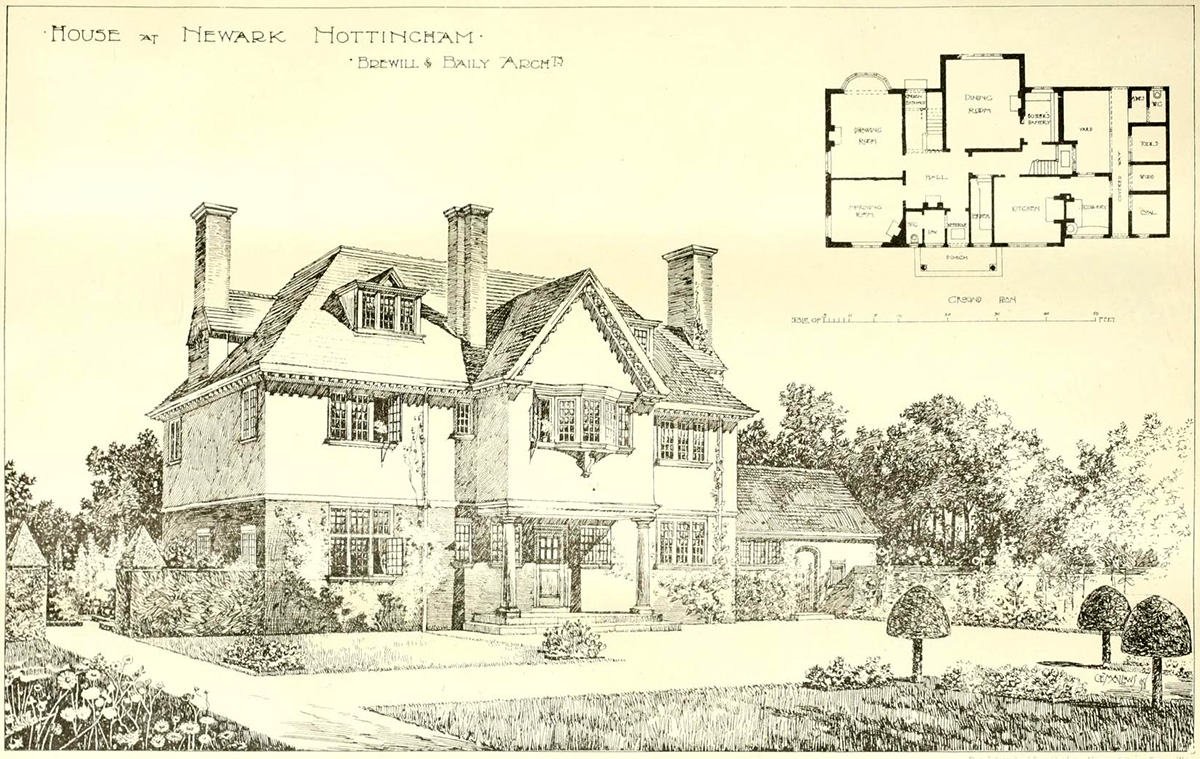 1899 – House at Newark-on-Trent, Nottingham | Archiseek.com