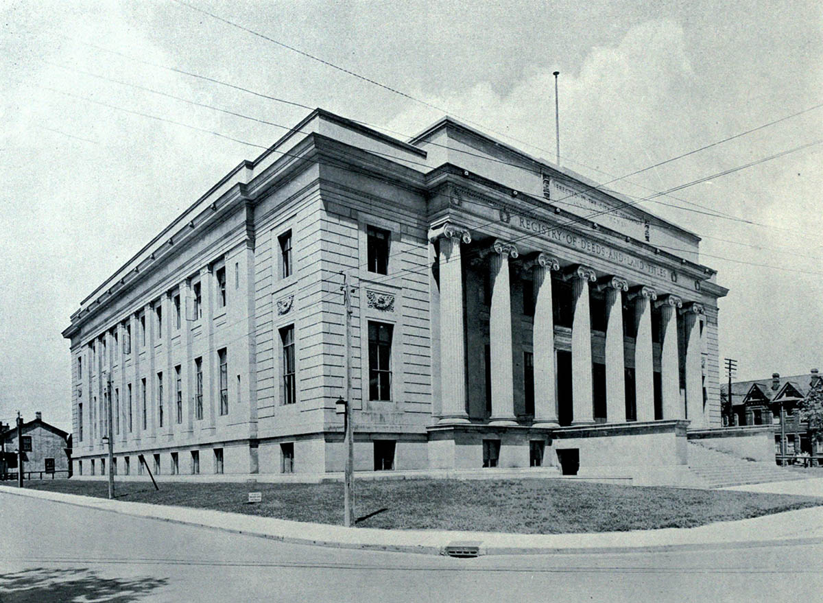 1917 - Land Titles Registry Office, Toronto, Canada - Lost Buildings of ...