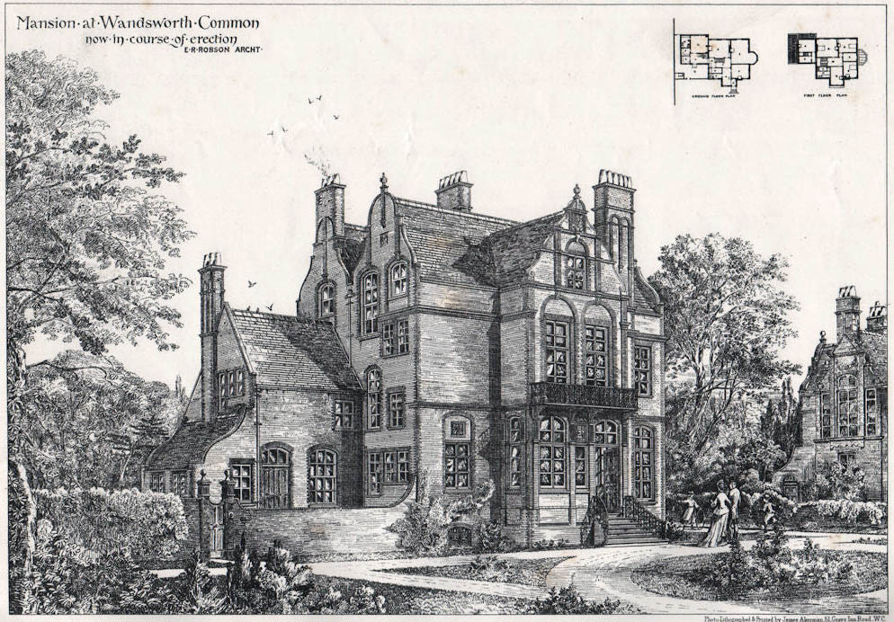 1876 - Mansion, Wandsworth Common, London - Lost Buildings of London ...